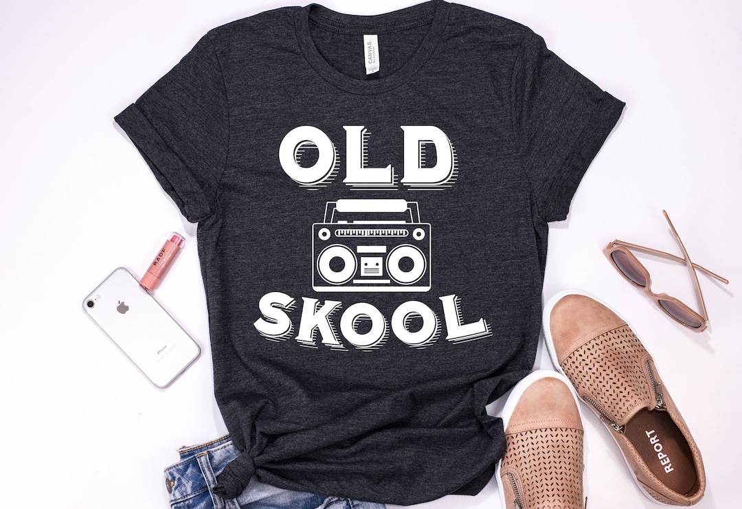 Retro Boombox Old Skool Music Shirt | Tank Top | V-neck | Long Sleeve ...