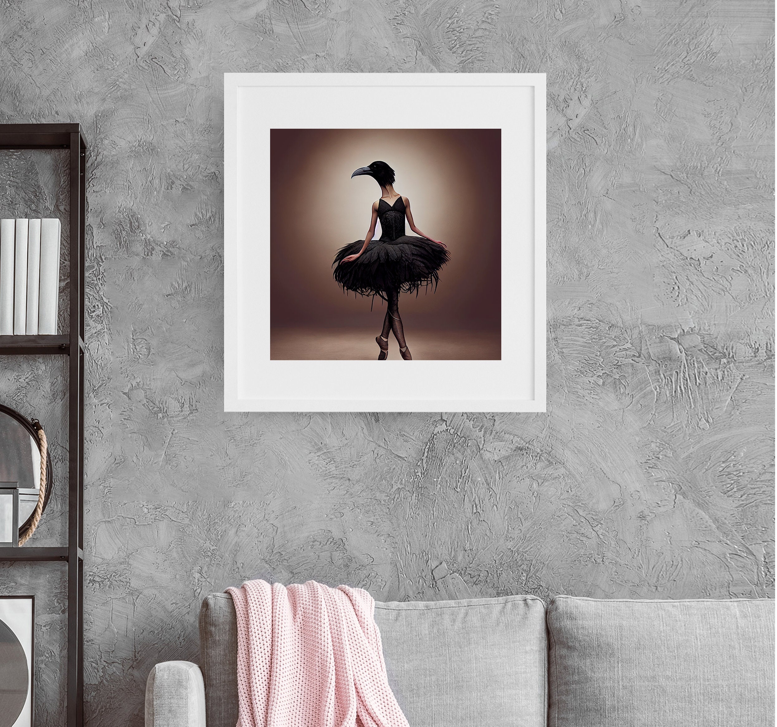 Anthropomorphic Raven Ballerina Digital Art Print Ballet - Etsy
