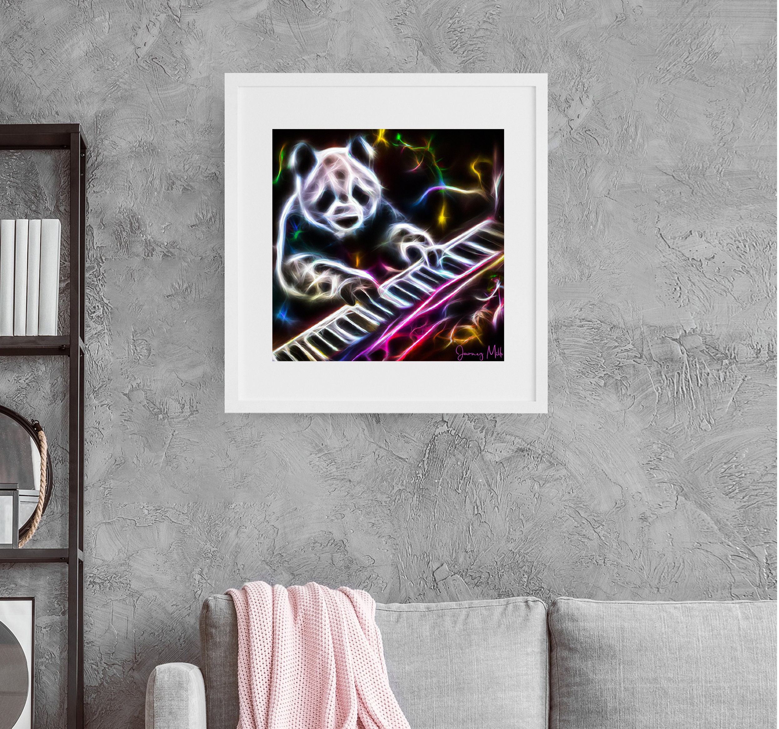 Panda Playing Piano Printable Wall Art Downloadable Panda Art - Etsy