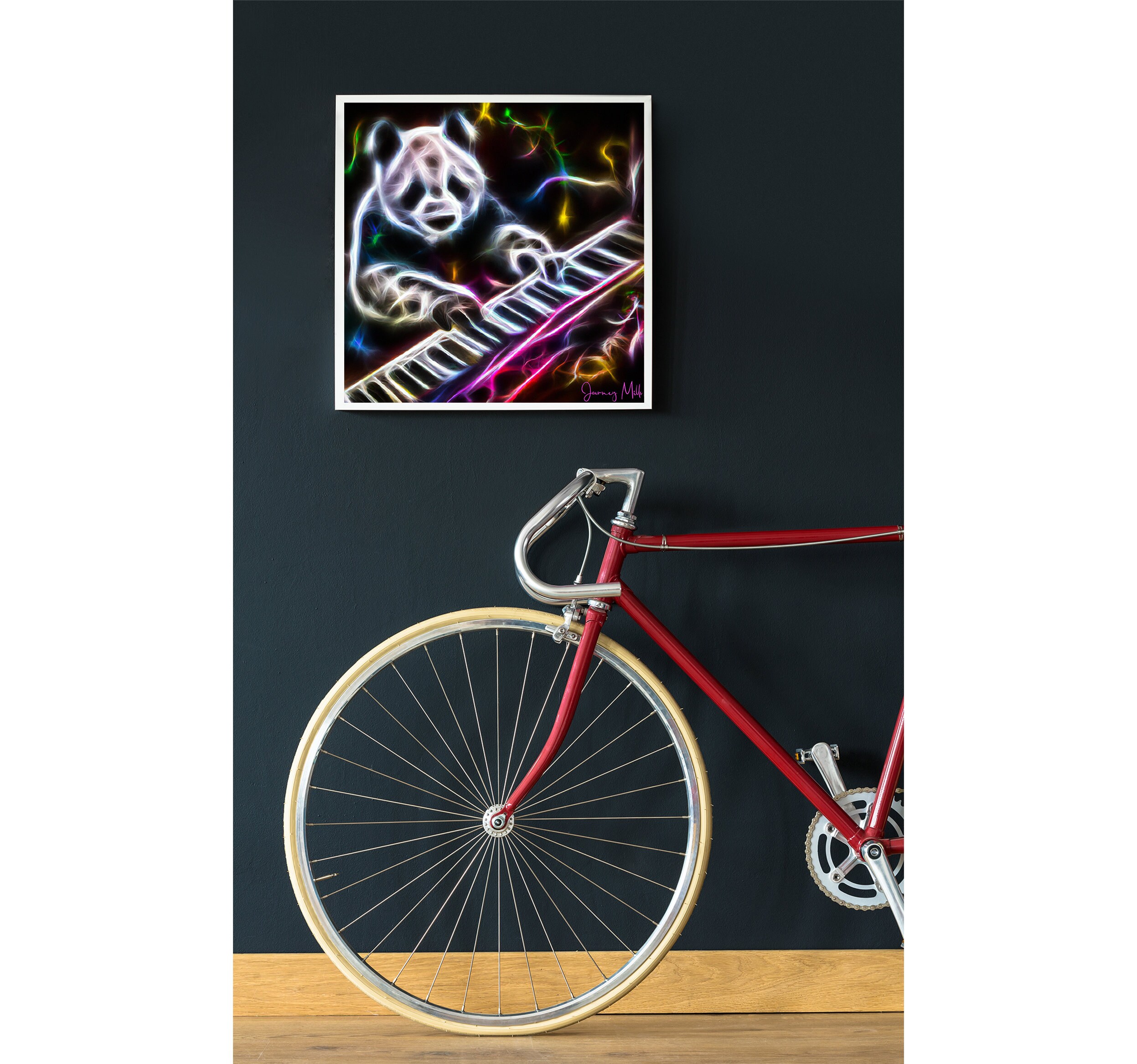 Panda Playing Piano Printable Wall Art Downloadable Panda Art - Etsy