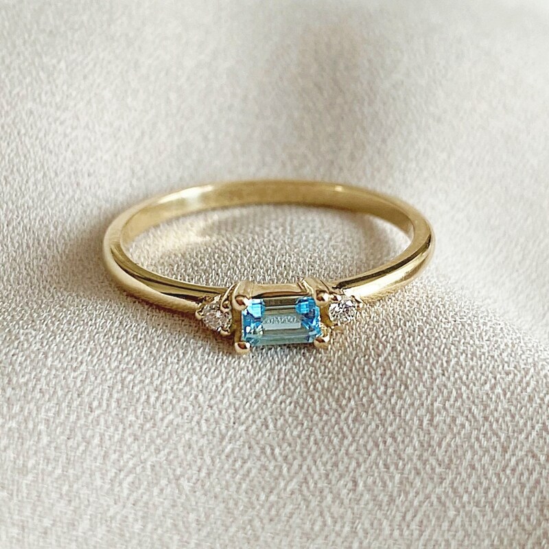 Minimal Diamond Ring - Etsy