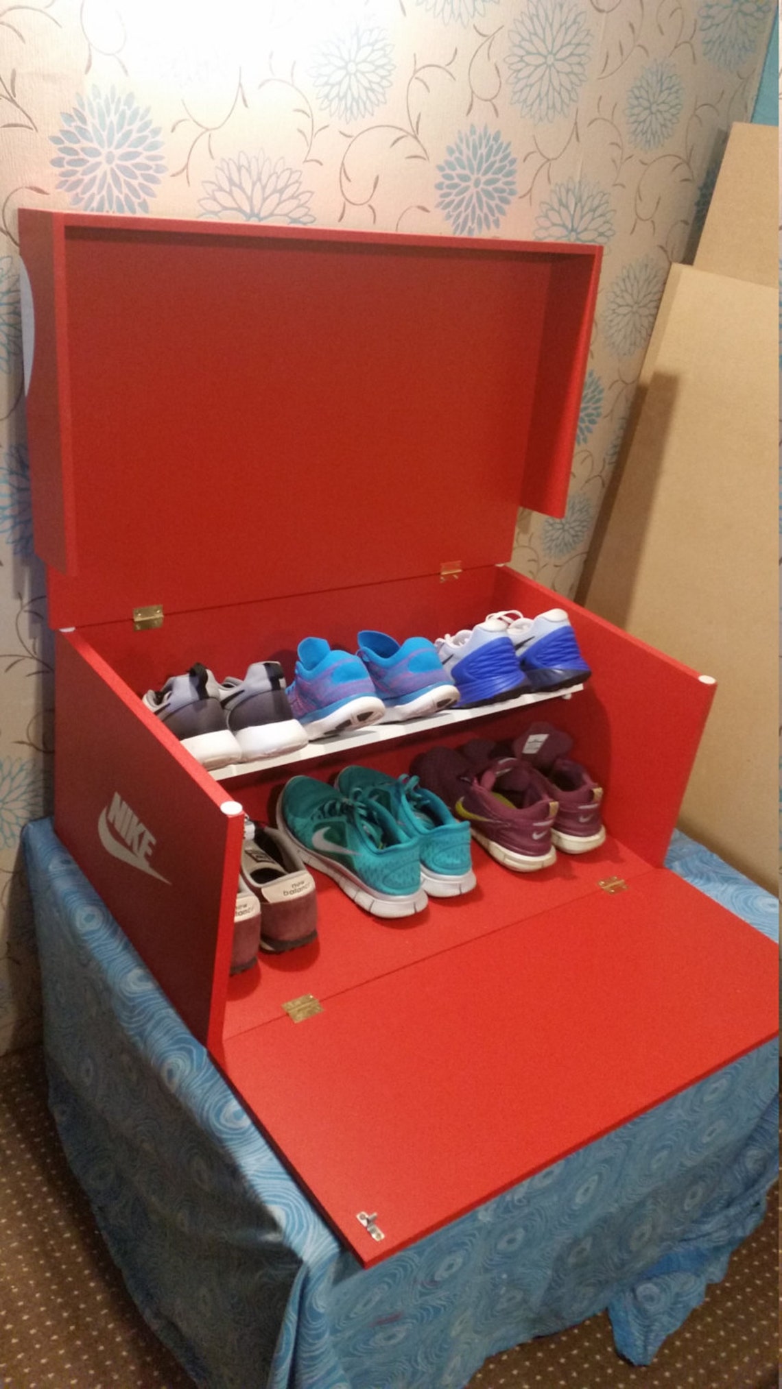 XL Trainer Shoe Storage Box Giant Sneaker Box fits 6-8no - Etsy