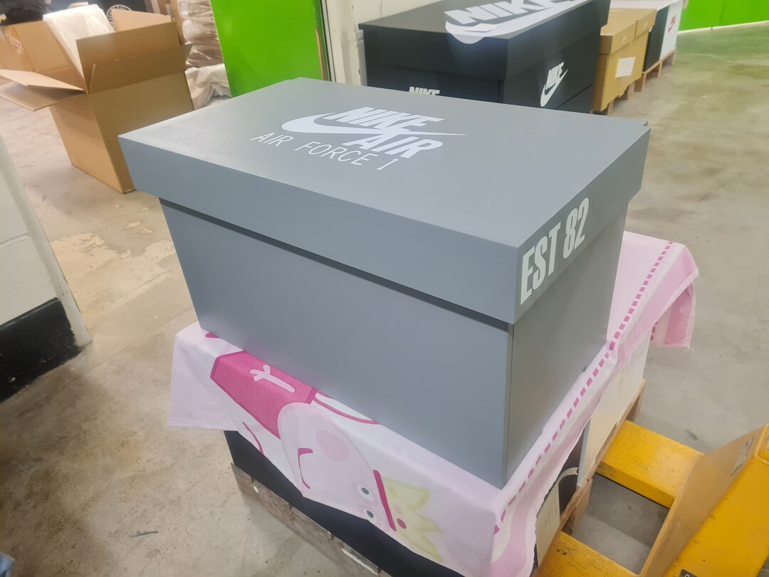 XL Trainer Shoestorage Box, Air Force 1 Giant Sneaker Box fits 6-8no ...