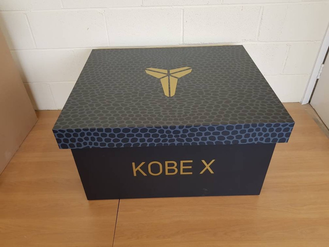 XL TRAINER / SNEAKER Shoe Storage Box Kobe Bryant holds - Etsy