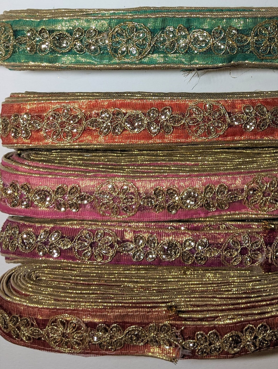 COLOURS AVAILABLE! Golden Bronze Lace, Golden Trim, Vintage Lace ...