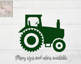 Farm tractor decal | Etsy