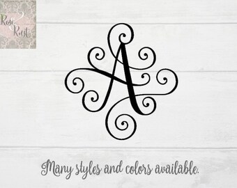 Scroll Monogram - Etsy