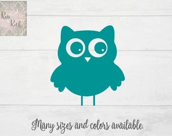 Owl decal | Etsy