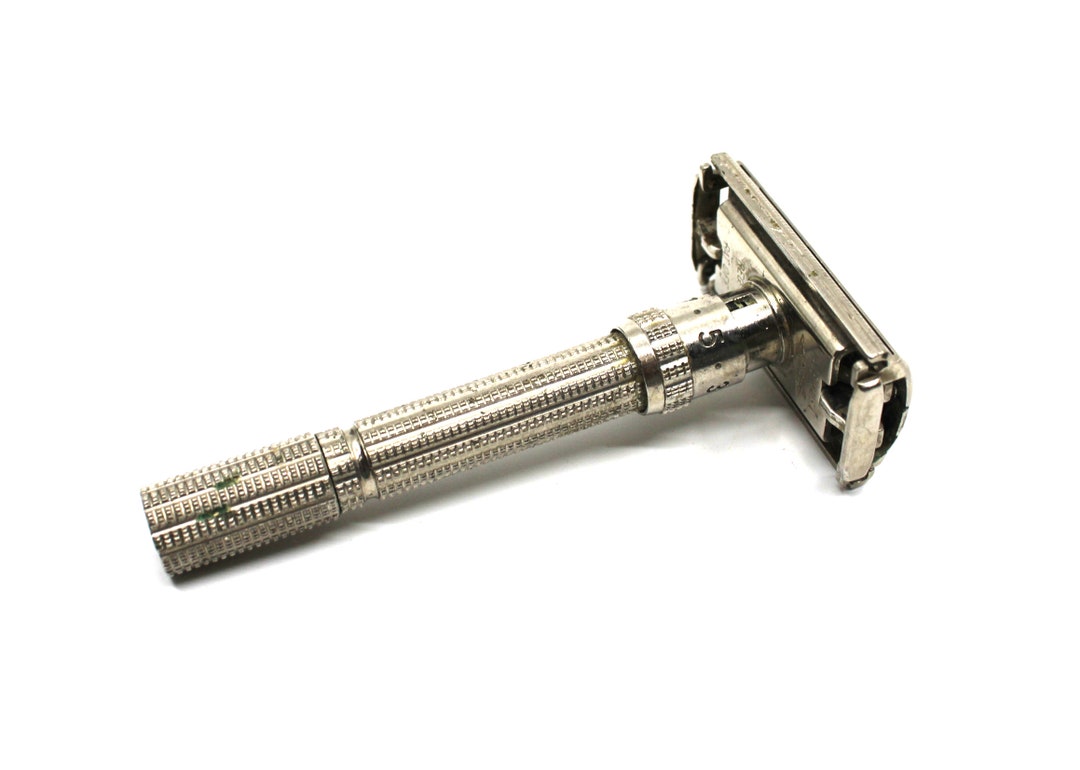 Vintage Safety Razor Gillette Reg. US Pat off G4 Adjustable Made in USA ...