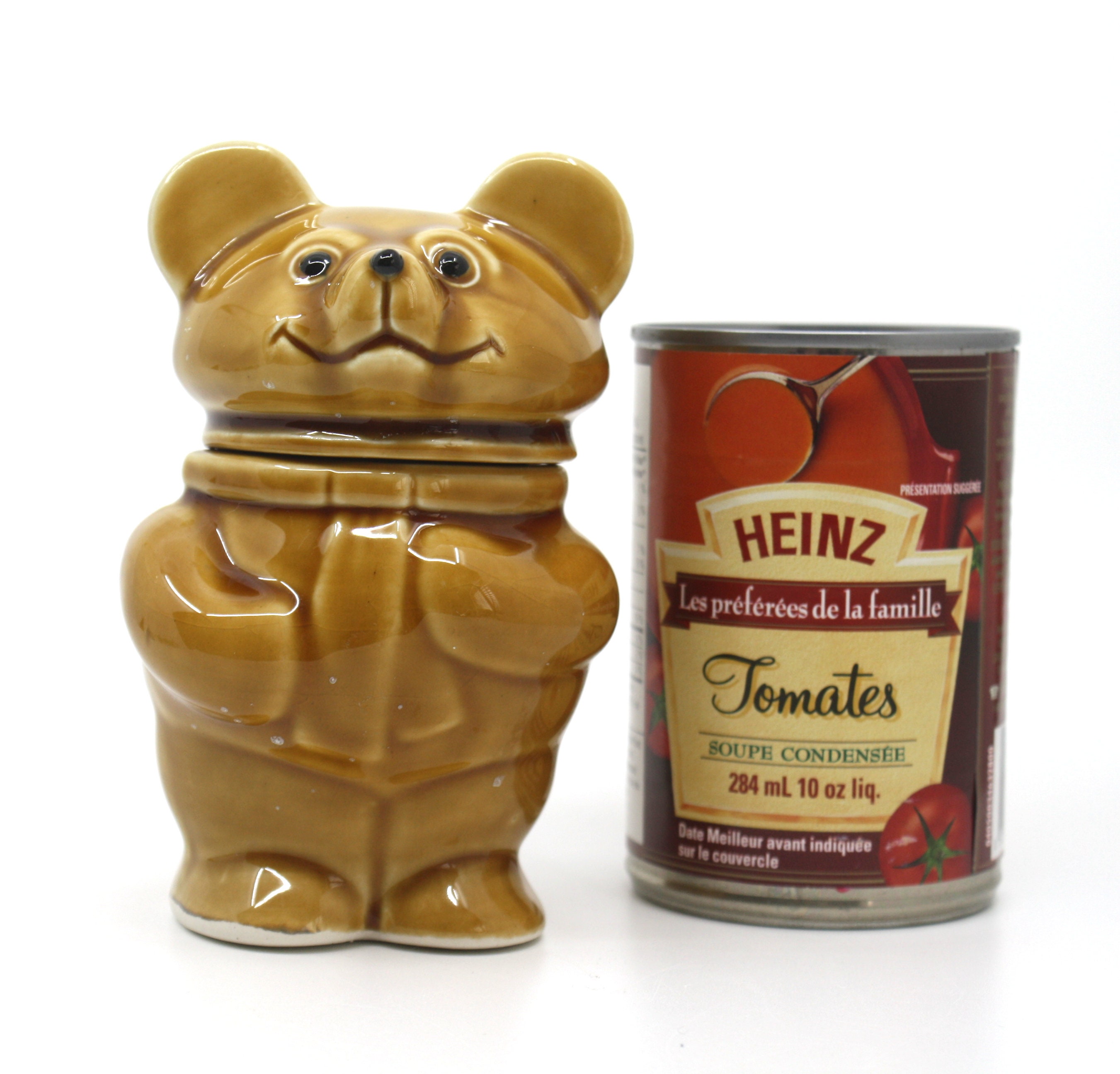 Vintage Small Teddy Bear Honey Pot With Lid Ceramic 1960s - Etsy