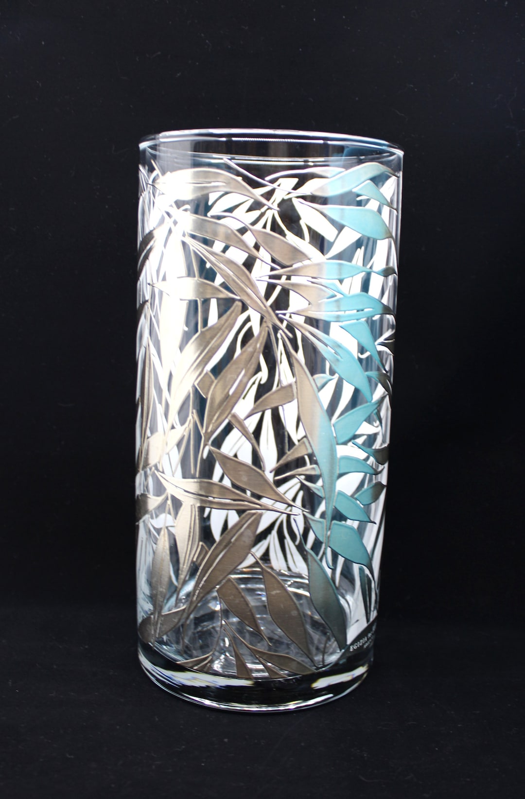 Stunning Large Egizia Argento for Birks Silver Leaf Overlay Crystal ...