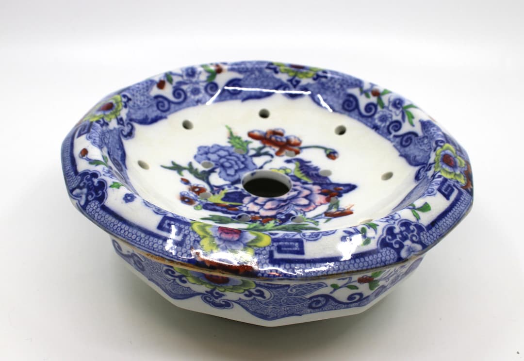 A Rare Antique Mason's Ironstone Pattern B9799 Blue Pheasant Pattern ...