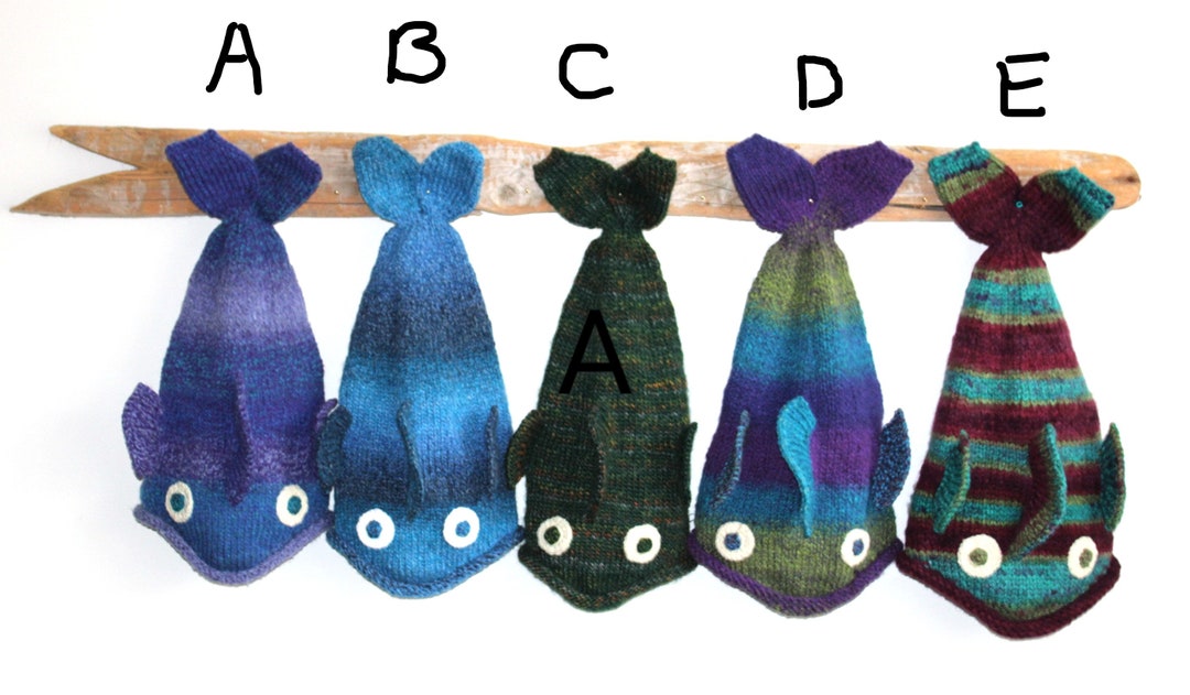 Newfoundland Hand Knit Wool Fish Hat Stocking Cap - Etsy