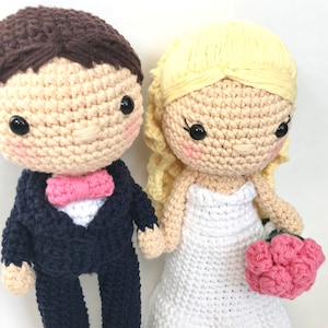 Bride and Groom Crochet Pattern, Crochet Wedding Pattern, Amigurumi ...