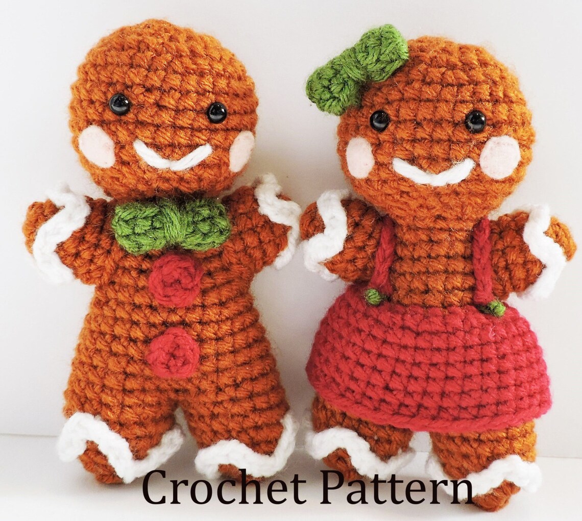 Crochet Gingerbread Pattern Crochet Gingerbread Man | Etsy