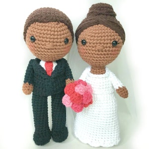 Bride and Groom Crochet Pattern, Crochet Wedding Pattern, Amigurumi ...