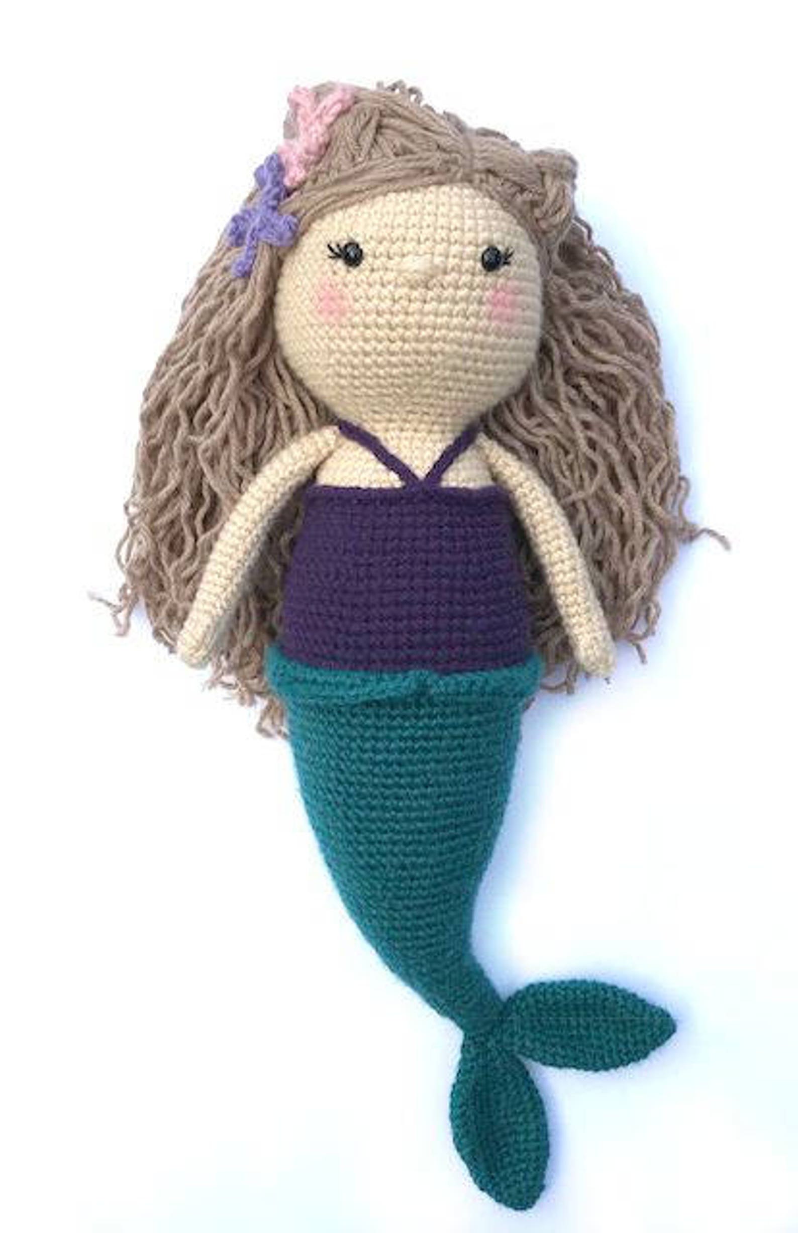 Crochet Mermaid Pattern Amigurumi Mermaid Pattern Crochet - Etsy