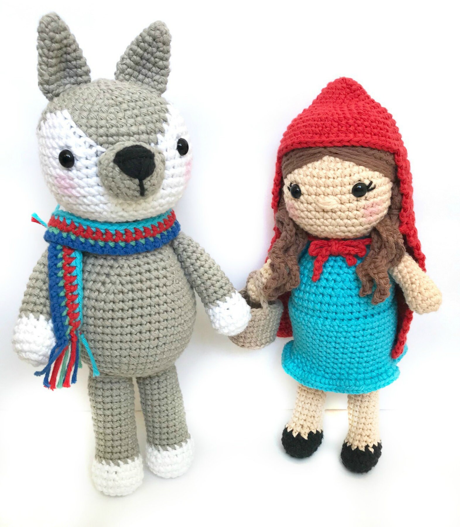 Crochet CROCHET PATTERN doll crochet pattern The Wolf character in Red ...