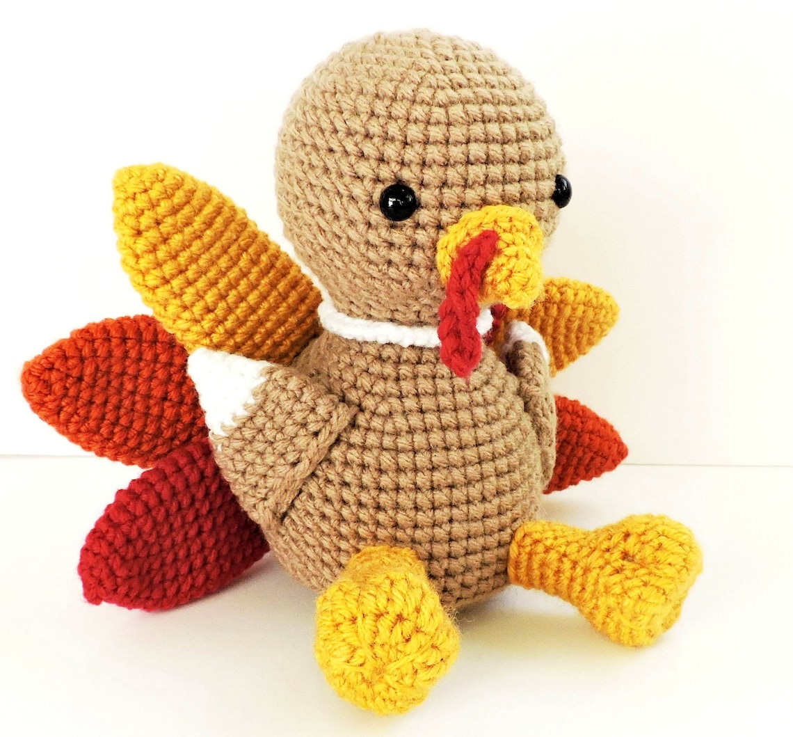 Crochet Turkey Pattern Crochet Thanksgiving Pattern - Etsy Australia