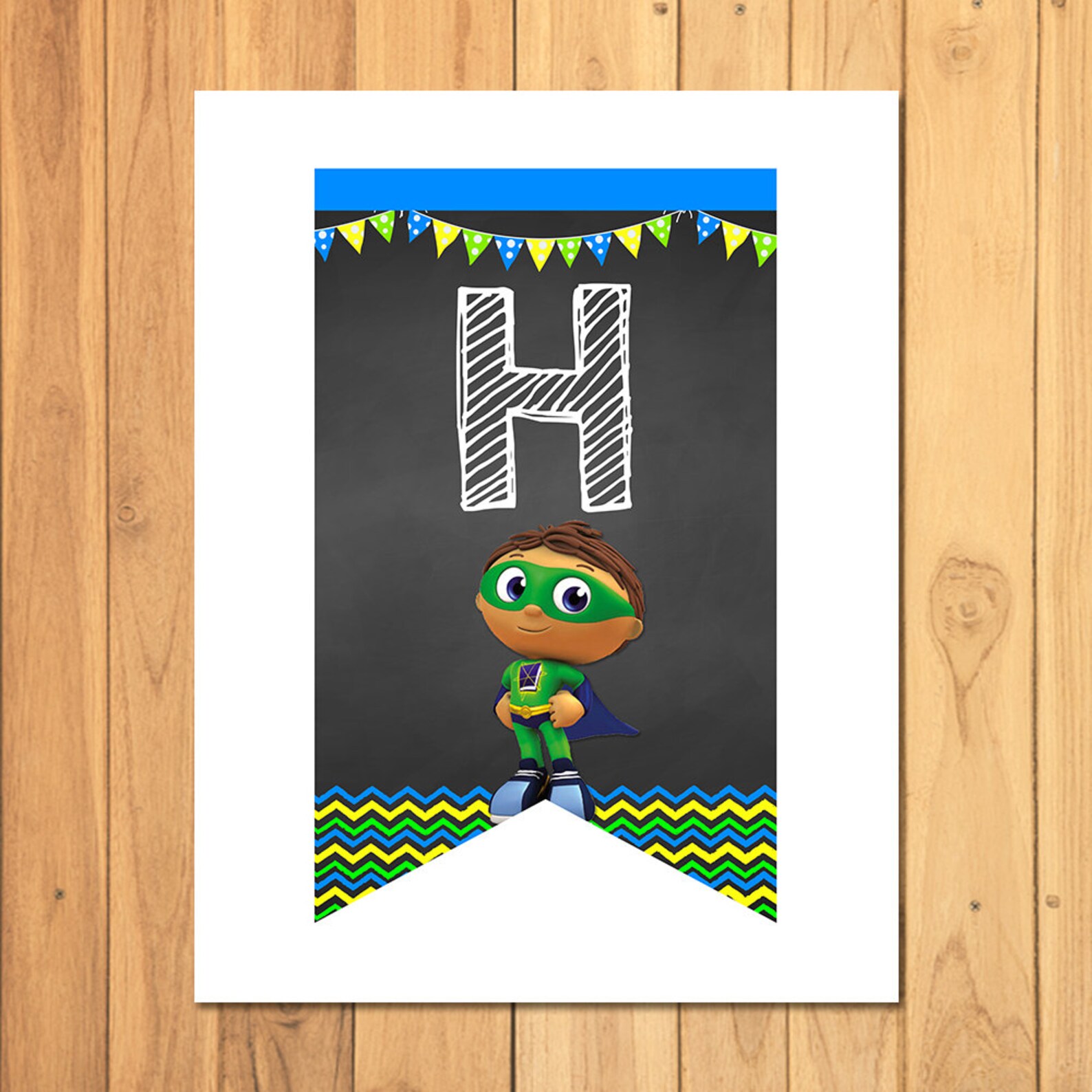 Super Why Happy Birthday Banner Super Why Birthday Super - Etsy