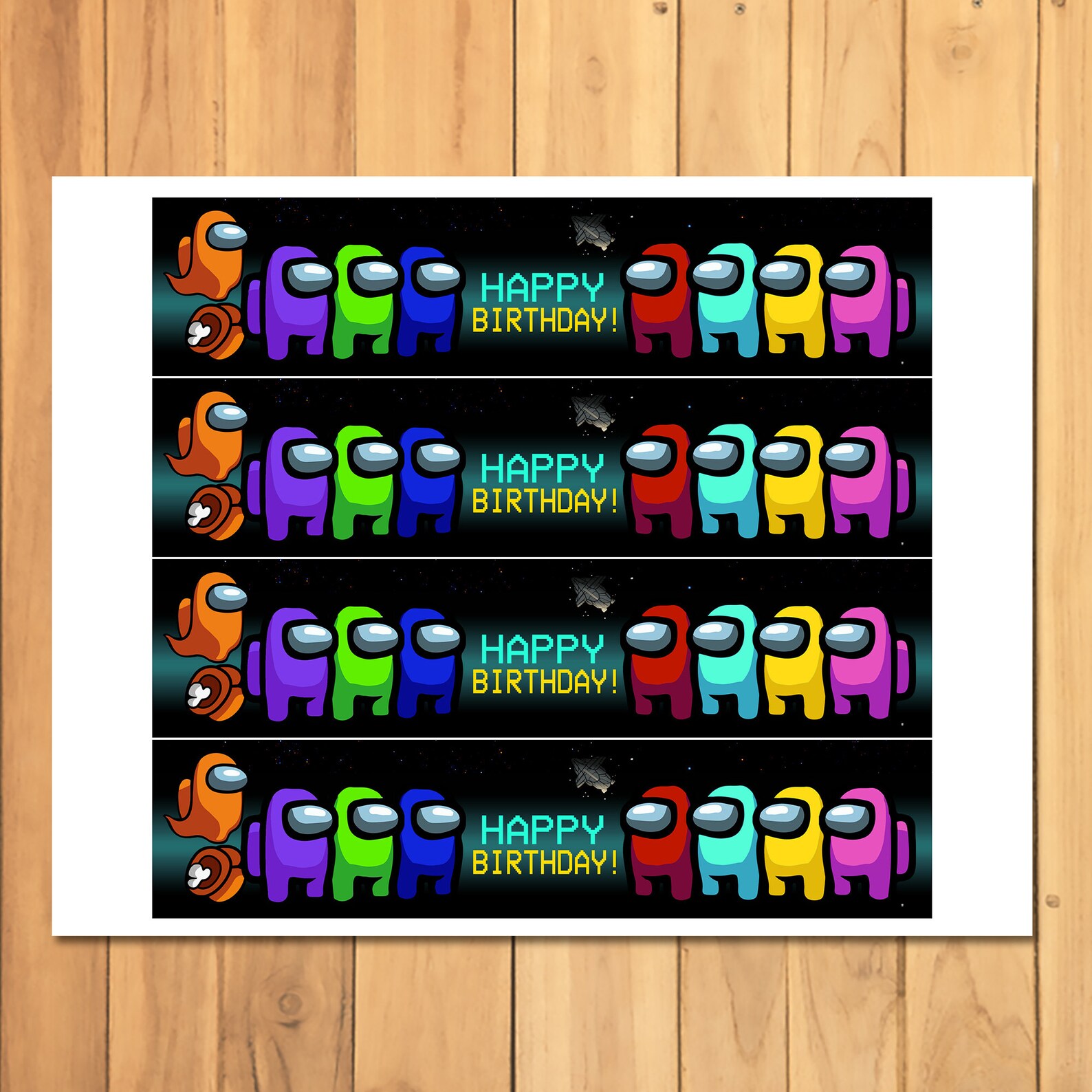 Among Us Drink Label Among Us Birthday Party Among Us | Etsy