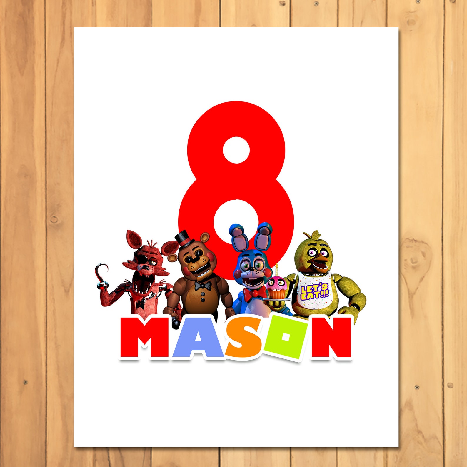 Five Nights at Freddy's Cake Topper FNAF Birthday Cake - Etsy