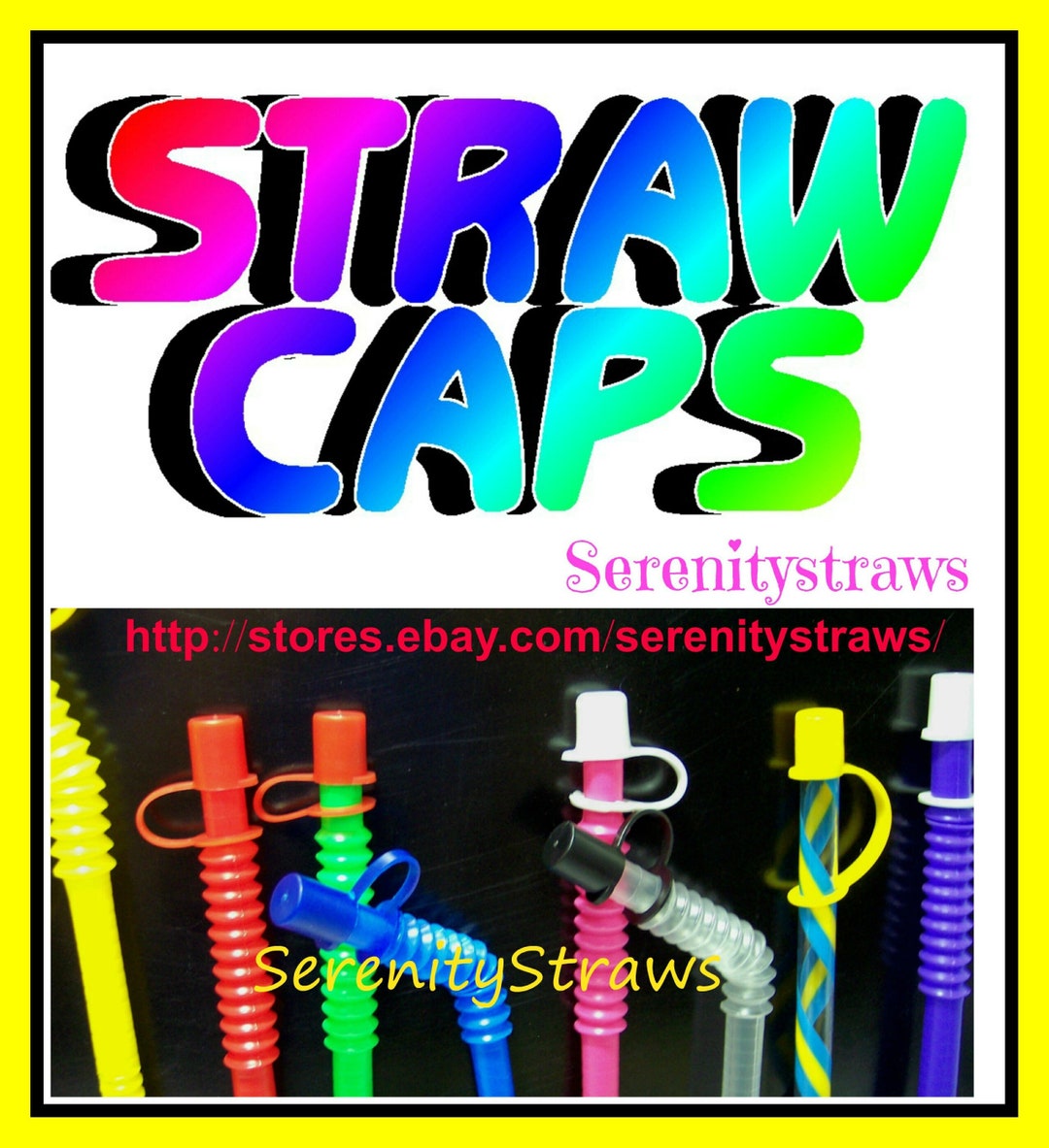 Straw Caps for 1/4", 9/32", 5/16" & 3/8" Diameter Straws (READ ...