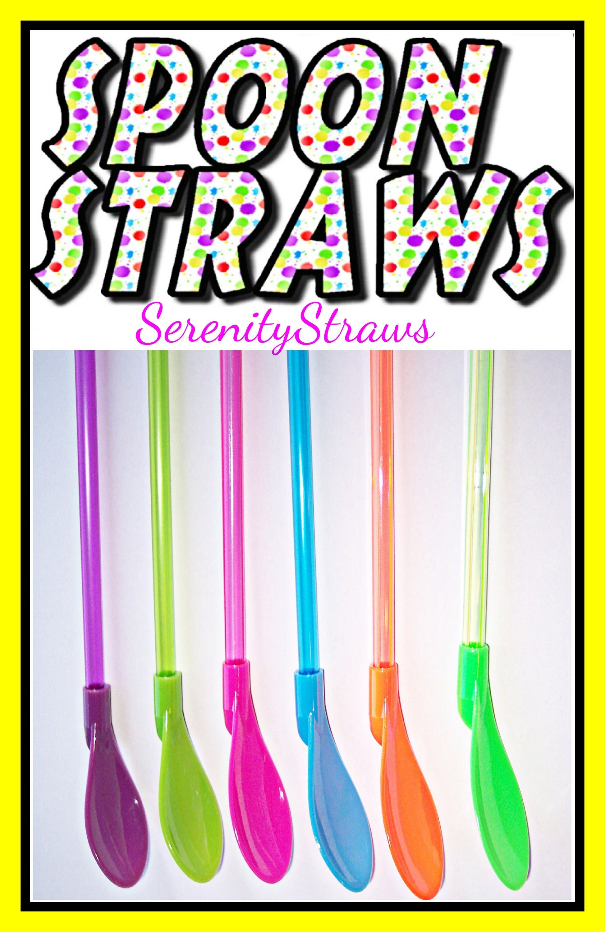 Plastic Spoon Straws