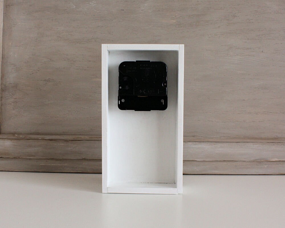 Small Rectangular Desk Clock Wood and Bamboo Modern - Etsy