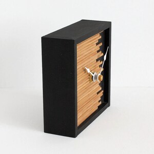 Bamboo and Wood Desk Clock, Modern Minimalist Boho Table Clock - Etsy