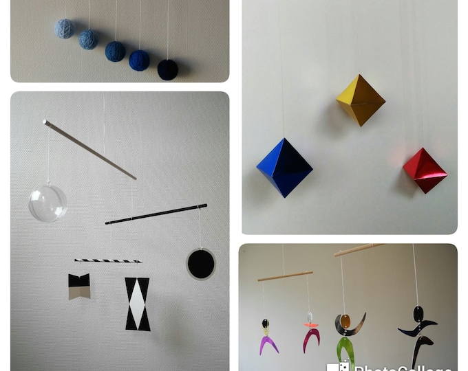 Kit 4 Montessori Mobiles, Munari, Octahedrons, Gobbi and Dancers ...