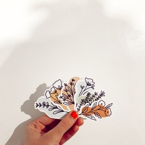 Minimalist Flower Sticker Pack - Etsy