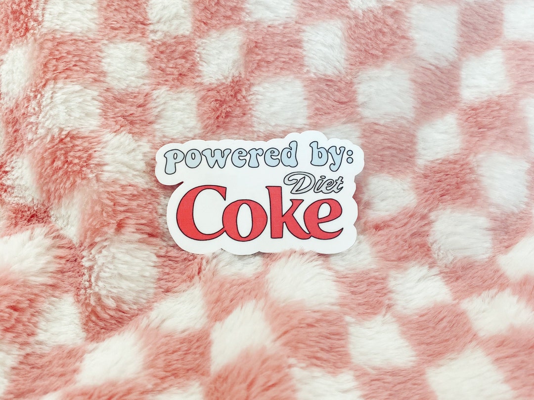 Powered by Diet Coke Sticker - Etsy