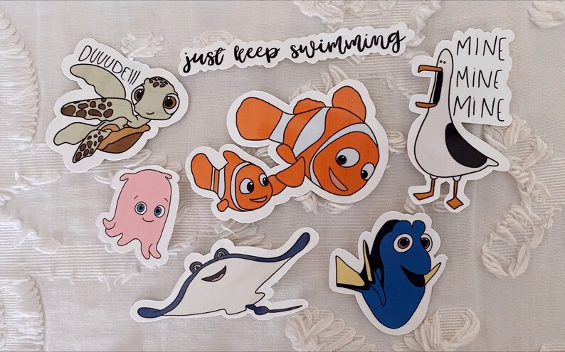Finding Nemo Sticker Pack - Etsy