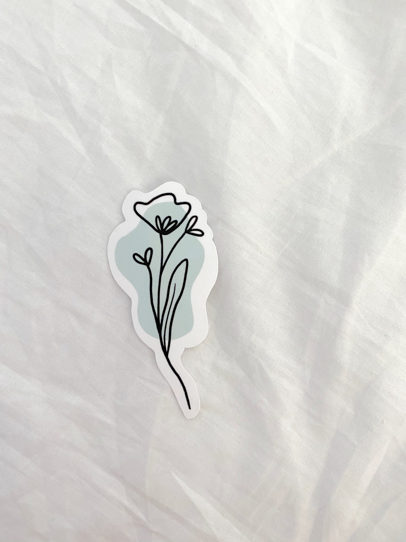 Minimalist Flower Sticker Pack - Etsy