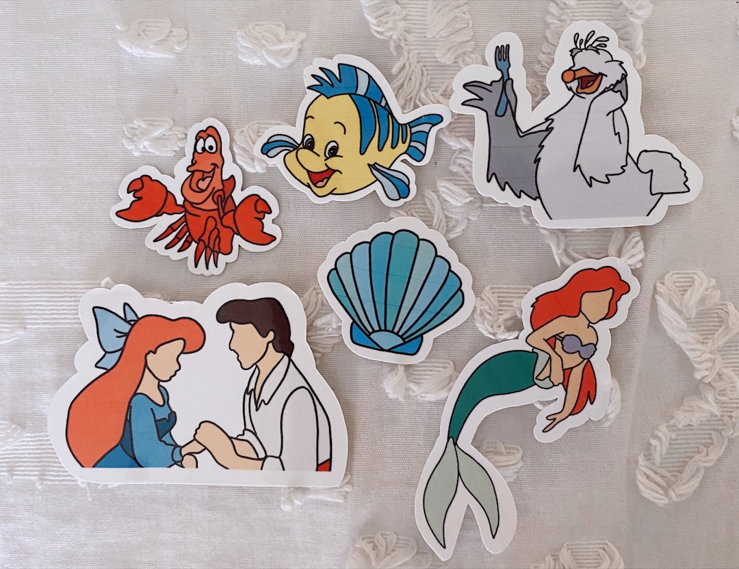 The Little Mermaid Sticker Pack - Etsy