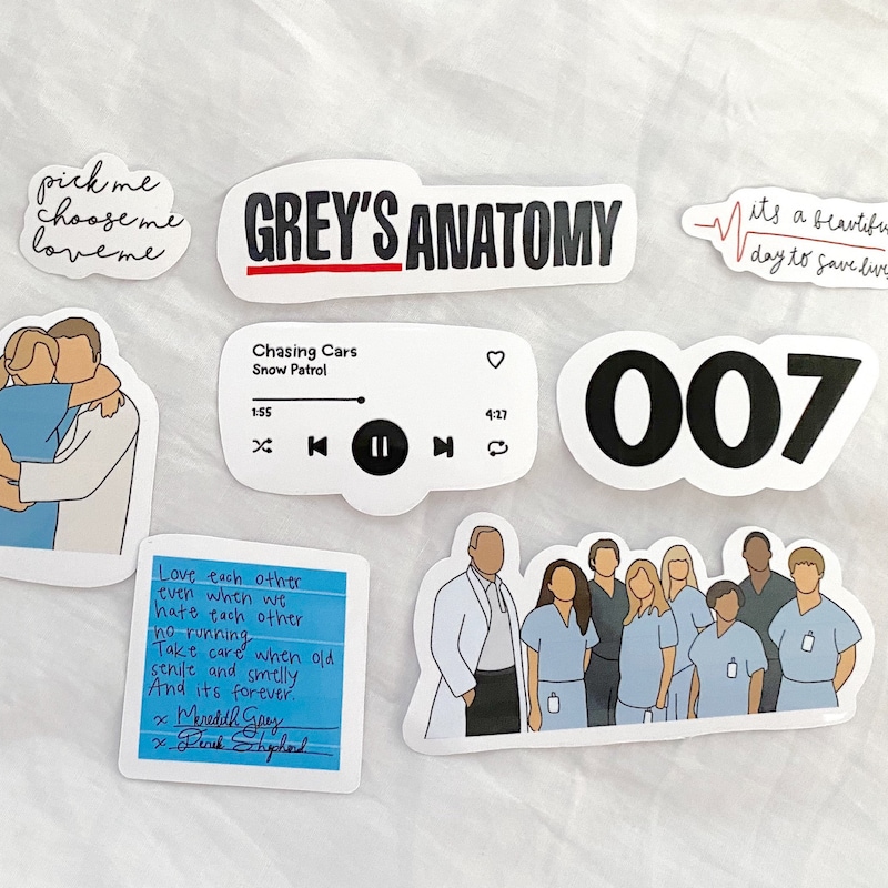 Greys Anatomy Stickers - Etsy
