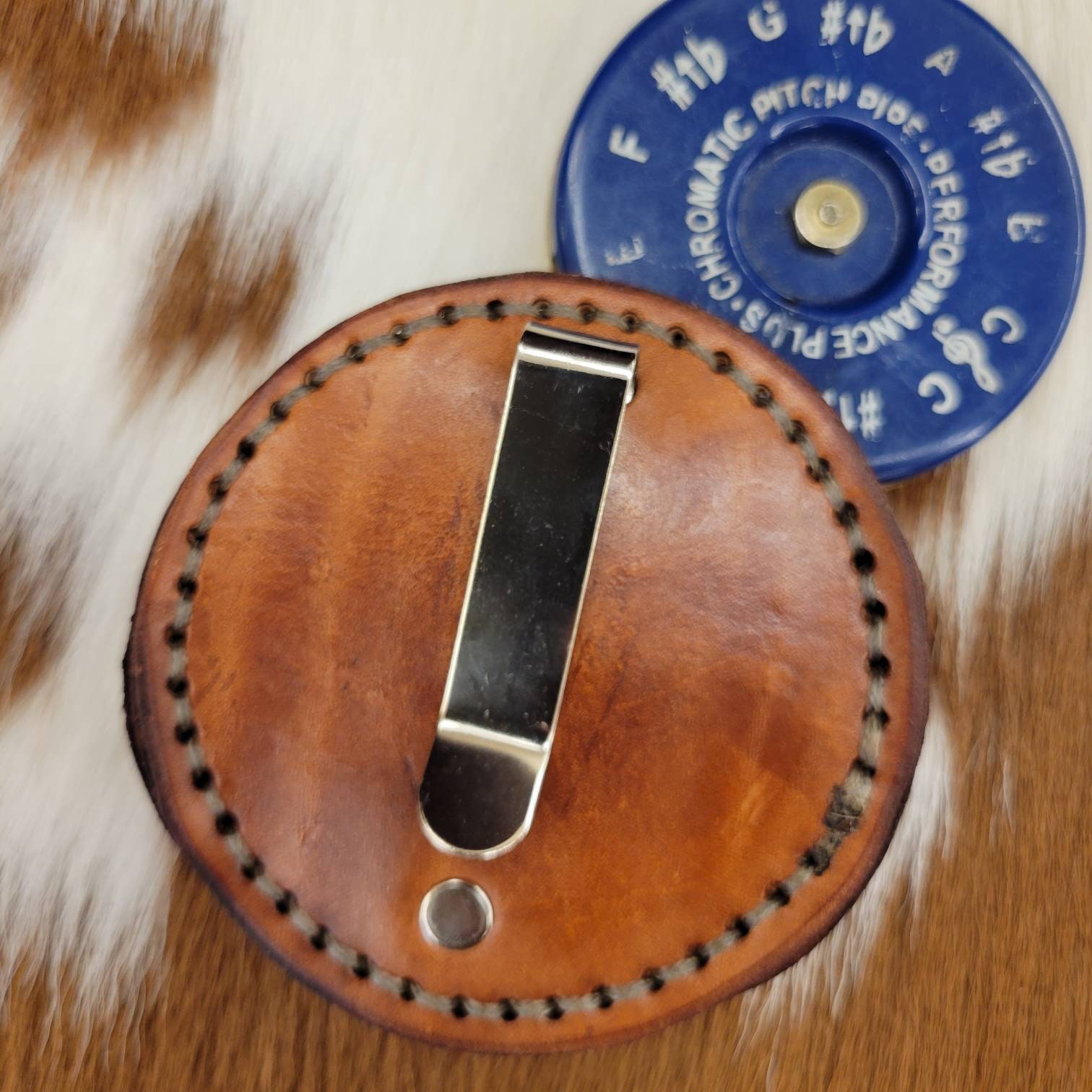 Leather Pitch Pipe Holder Classic Model for Barbershop Quartet Choir ...