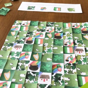 St Patricks Day Craft Printable Paper Quilt Kit St Paddys Day Art ...