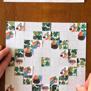 St Patricks Day Craft Printable Paper Quilt Kit St Paddys Day Art ...