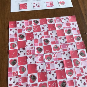 Valentine's Day Printable Craft Valentine Paper Quilt Making Kit ...