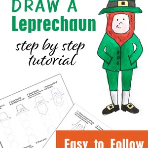 How to Draw a Leprechaun Kids St. Patrick's Day Activity St. Patrick's ...