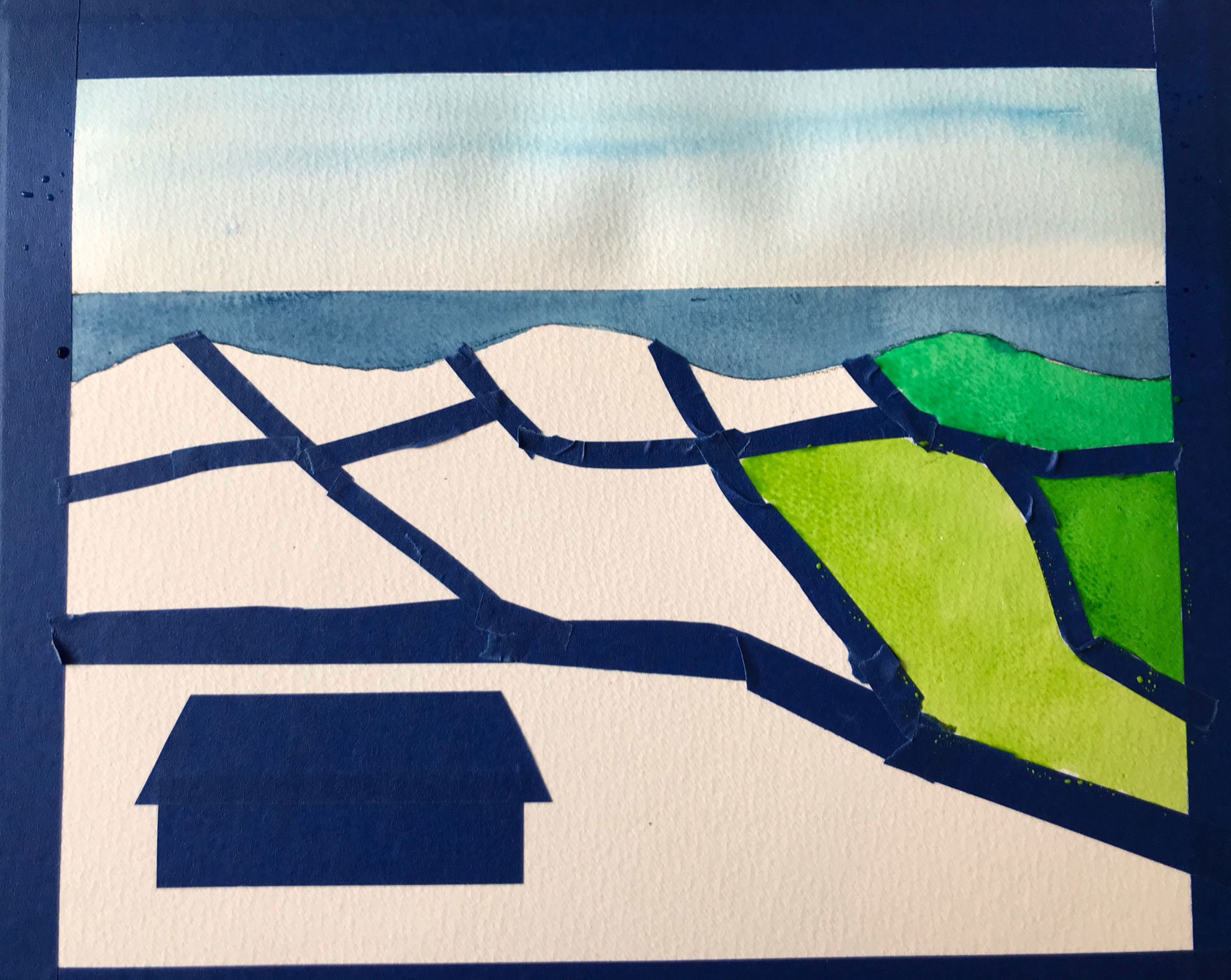 St. Patrick's Day Art Project Irish Fields of Green Beginner Watercolor ...