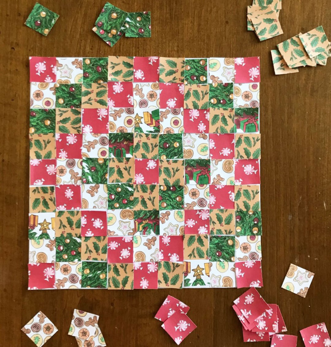 Christmas Craft Paper Quilt Making Kit | Christmas Printable Paper Kit ...