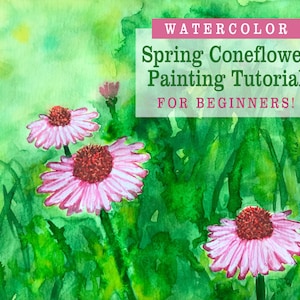 Watercolor Flower Painting Tutorial | Beginner Painting Lesson ...