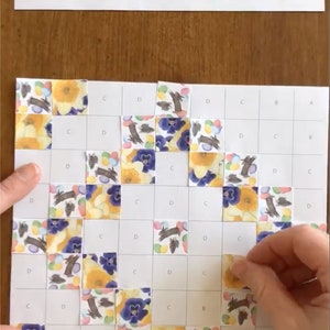 Easter Craft Spring Art Project Printable Paper Quilt Kit Kids Fun ...