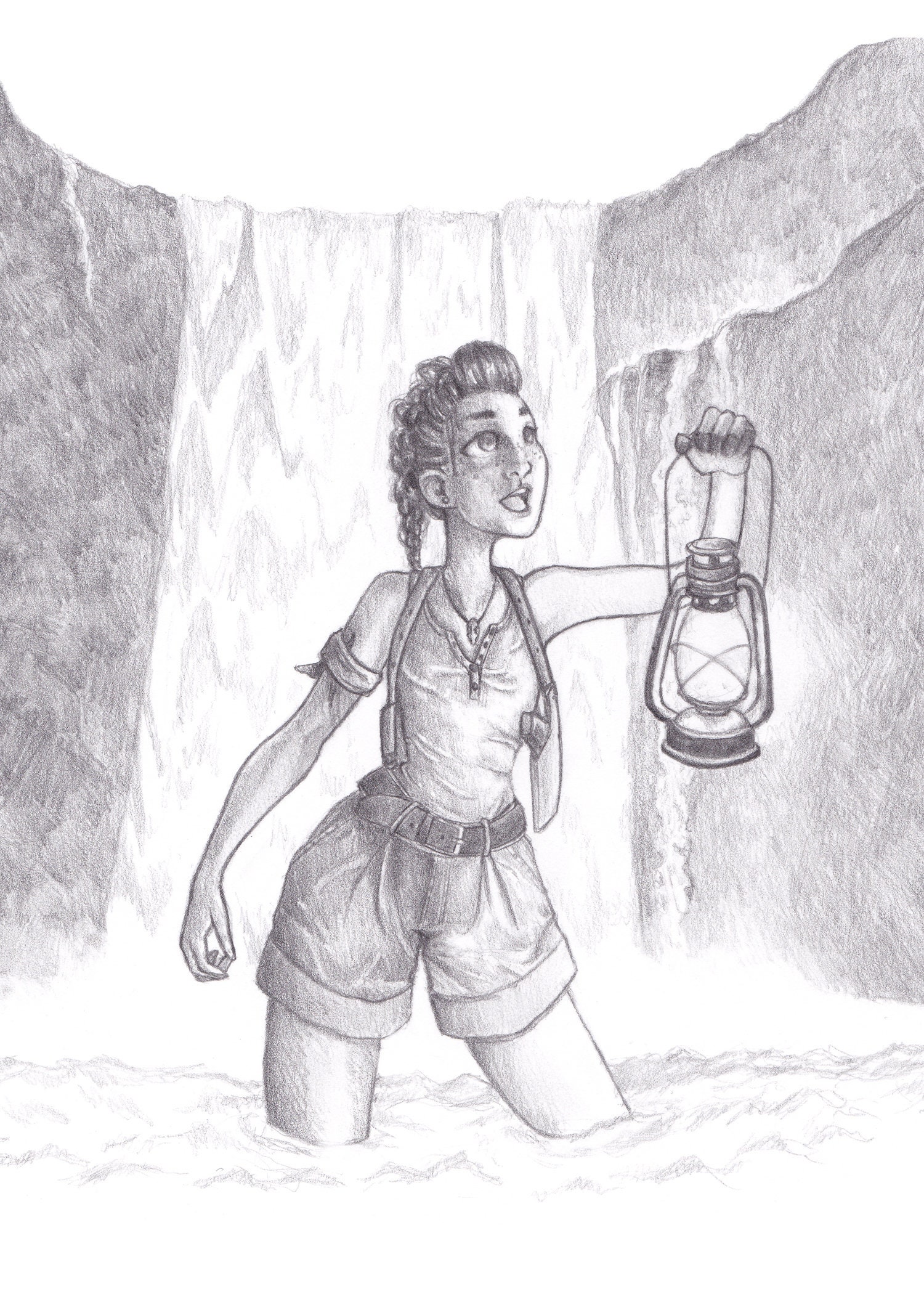 Adventurer Fantasy Graphite Drawing 5 by 7 Print | Etsy