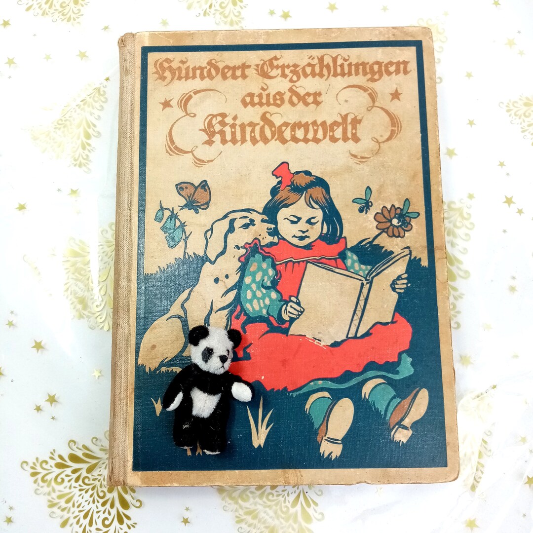Antique German Childrens Book, A Hundred Stories From the Children's ...