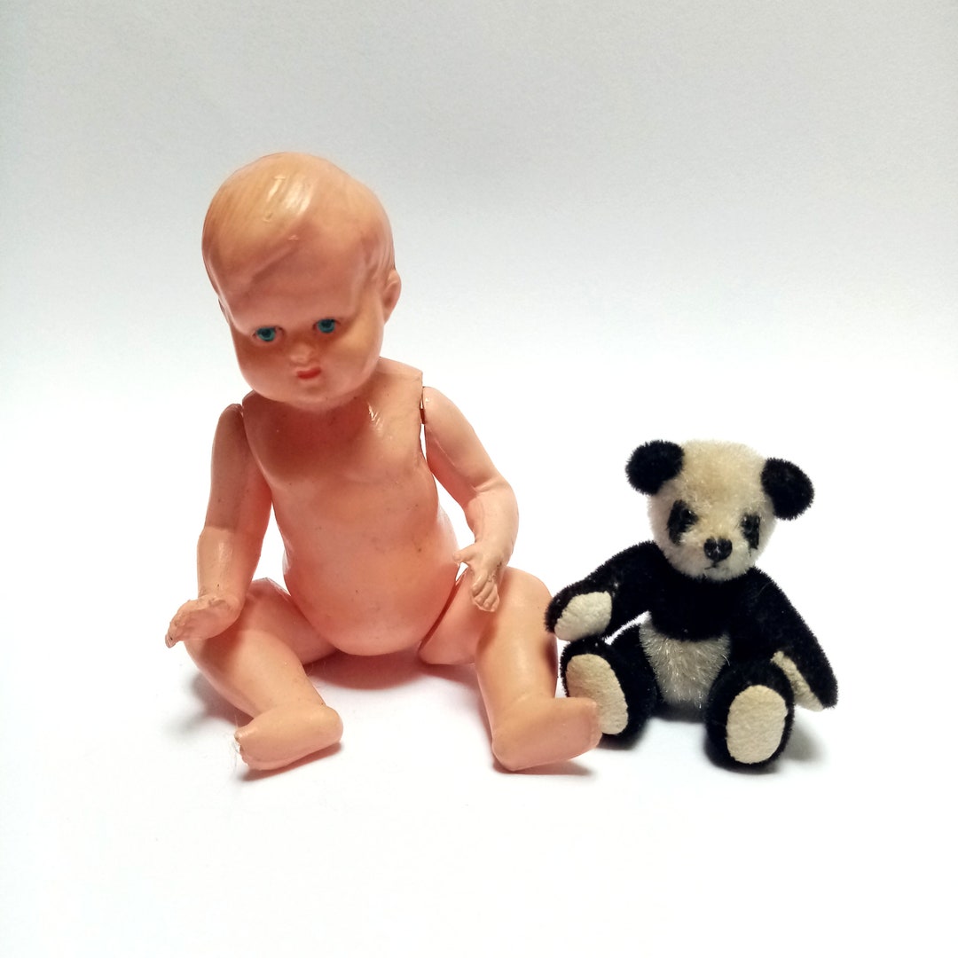 Antique German Celluloid Doll, Schildkrot Doll, Turtle Marked, Character Baby Circa 1935 , Size ...