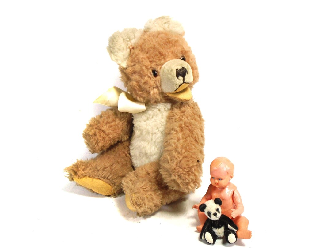 Herman Zotty, Rare Vintage Hermann Teddy, Cute Dralon Plush Teddy ...